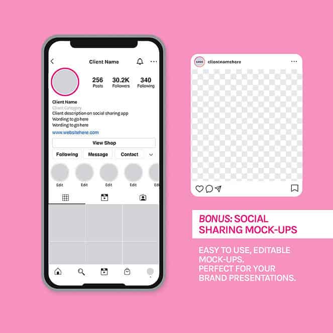 Brand Guidelines Template: Sleek & Sophisticated - Pink Pony Creative
